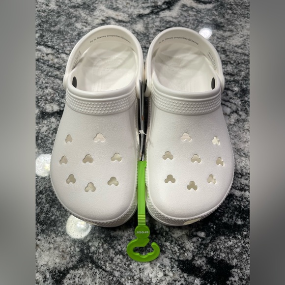 CROCS | Shoes | Mickey Ears Crocs Classic White M6w8 | Poshmark